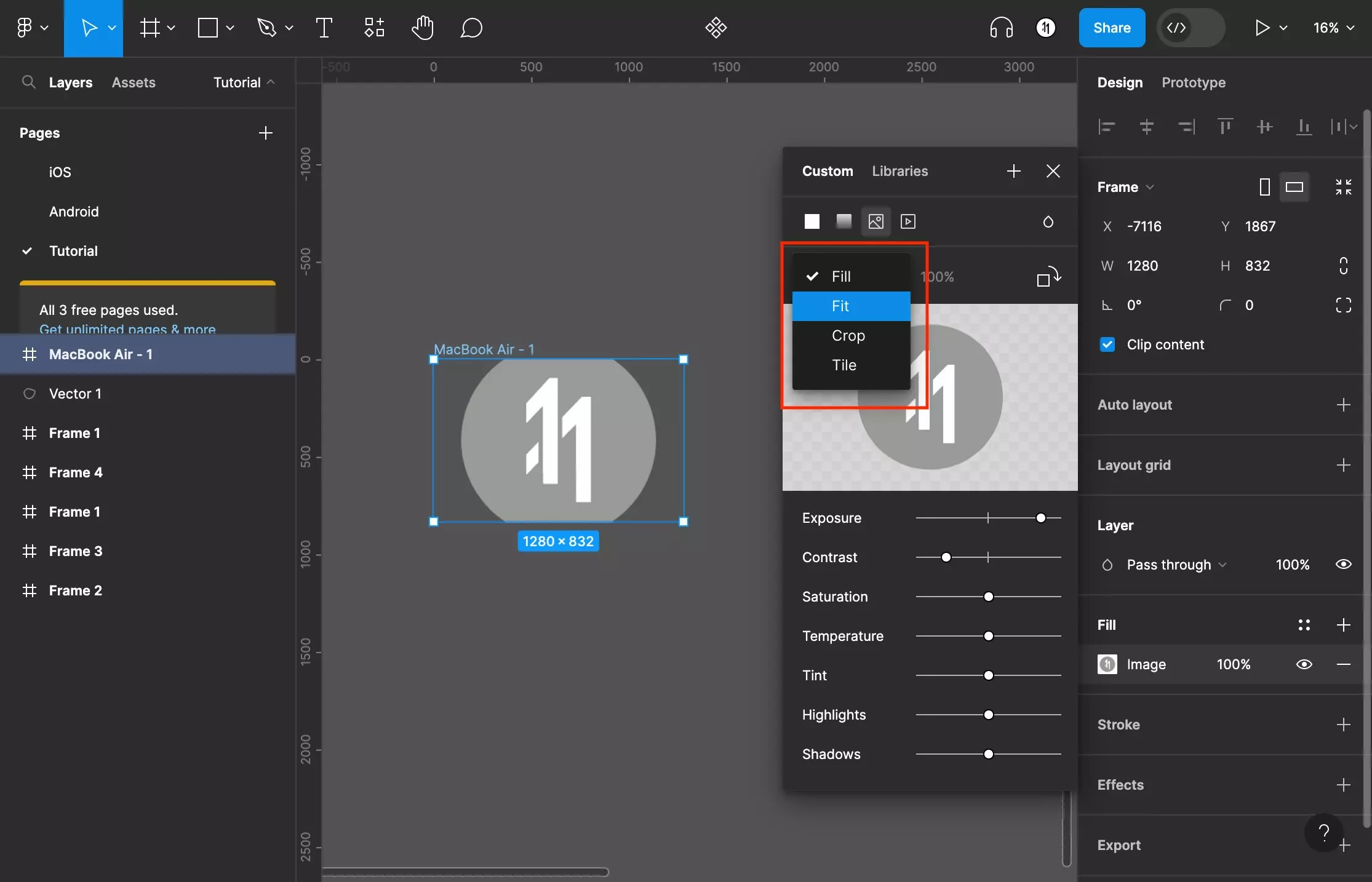 How To Add A Background Image To A Frame Or Shape In Figma